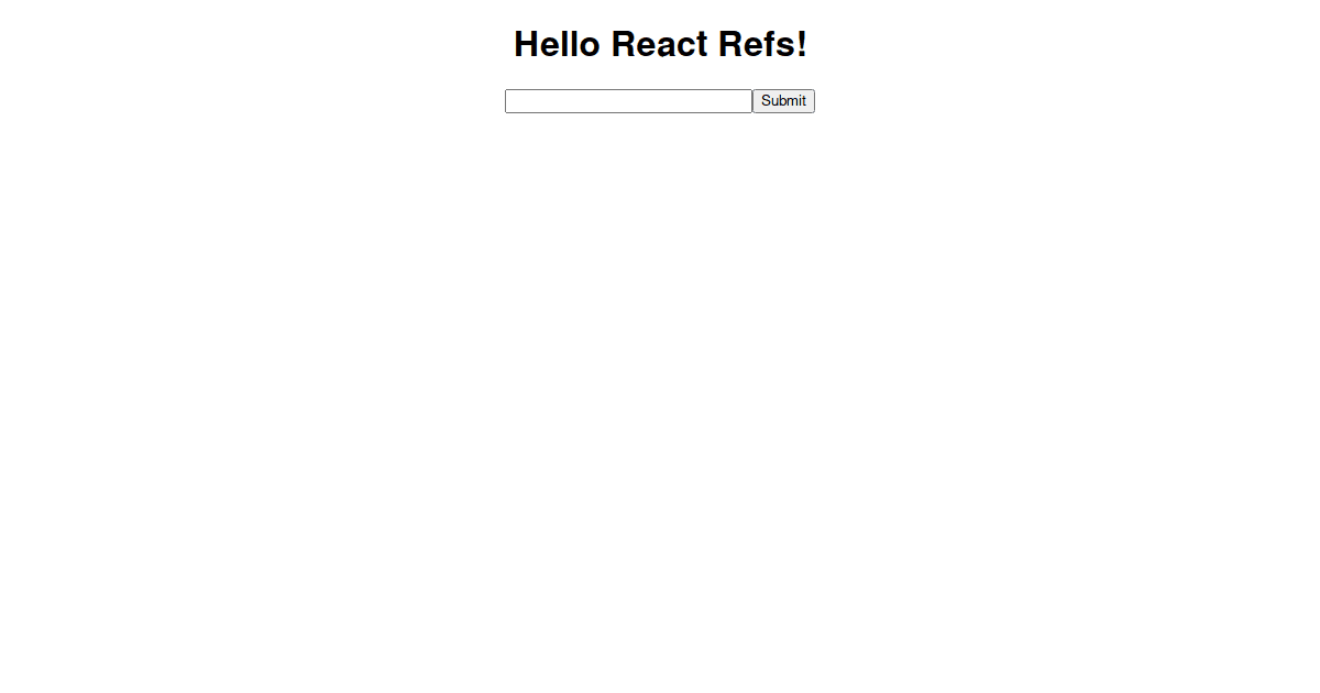 A guide to React Refs - Strings Ref - Codesandbox