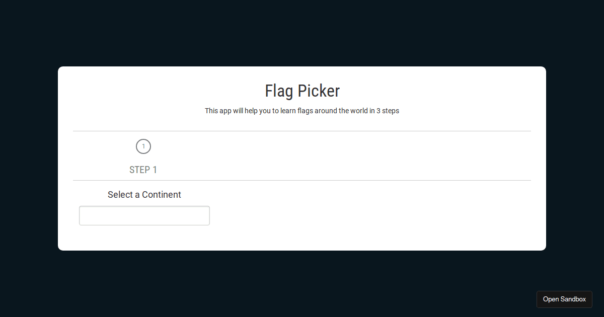 @vjbhaskar93/flag-picker - Codesandbox