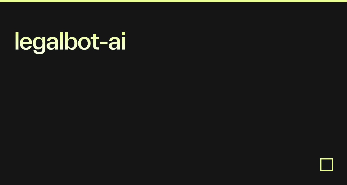 legalbot-ai - Codesandbox