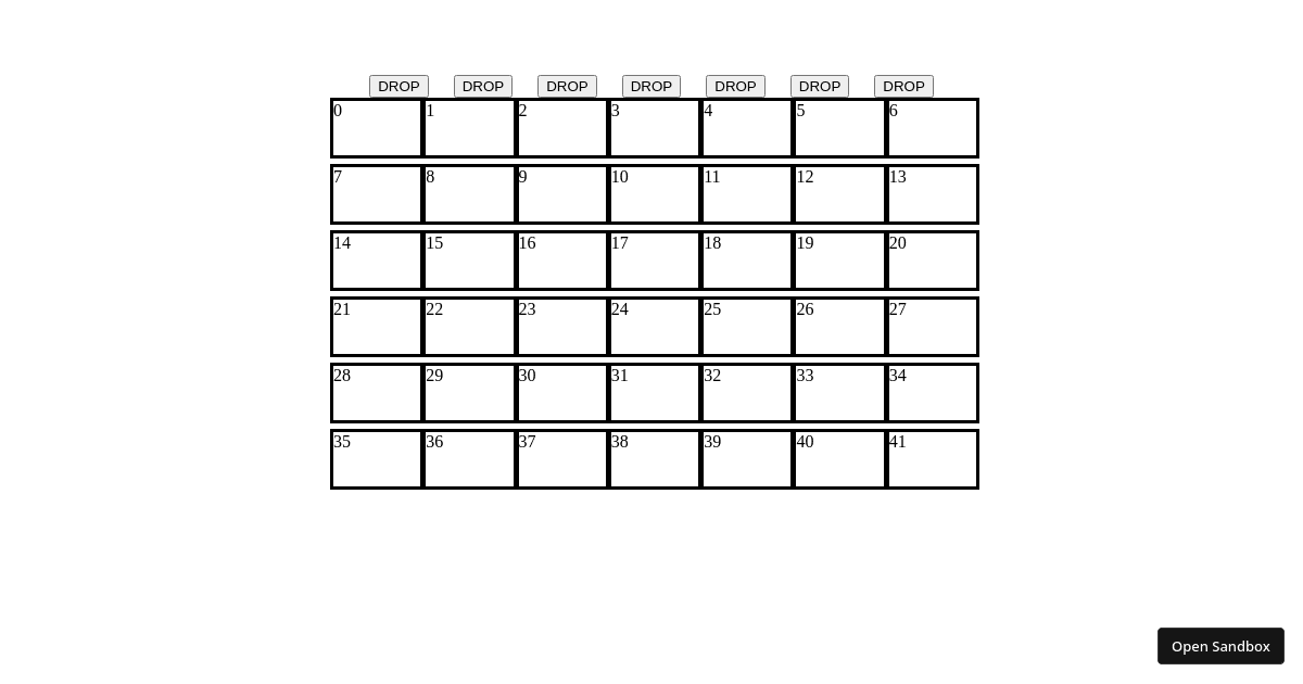 Connect Four Blocks - Codesandbox