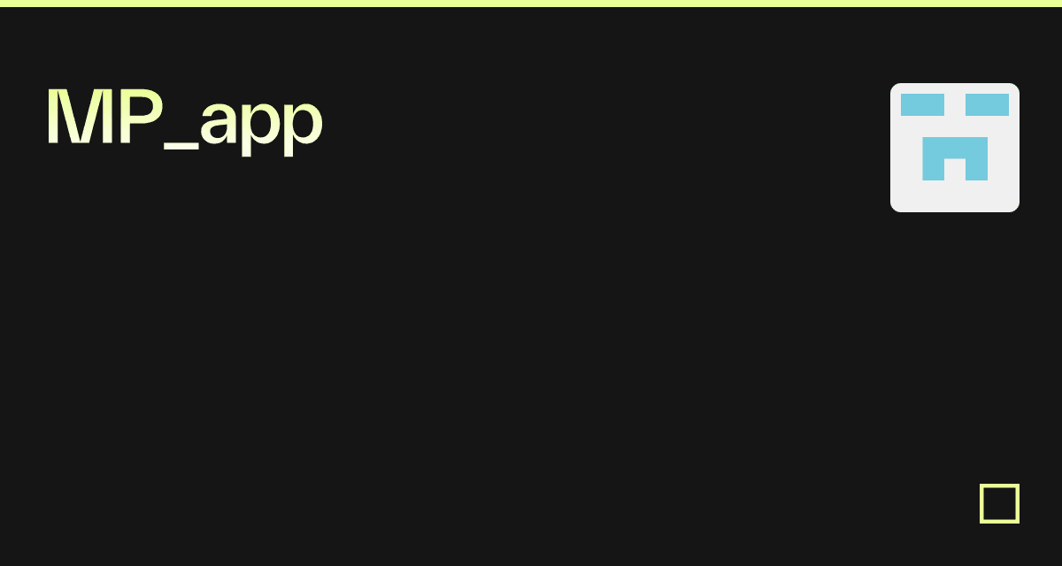 MP_app - Codesandbox