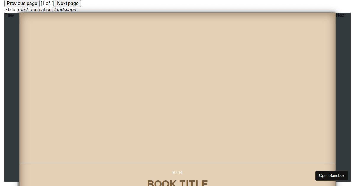 PageFlip - Codesandbox