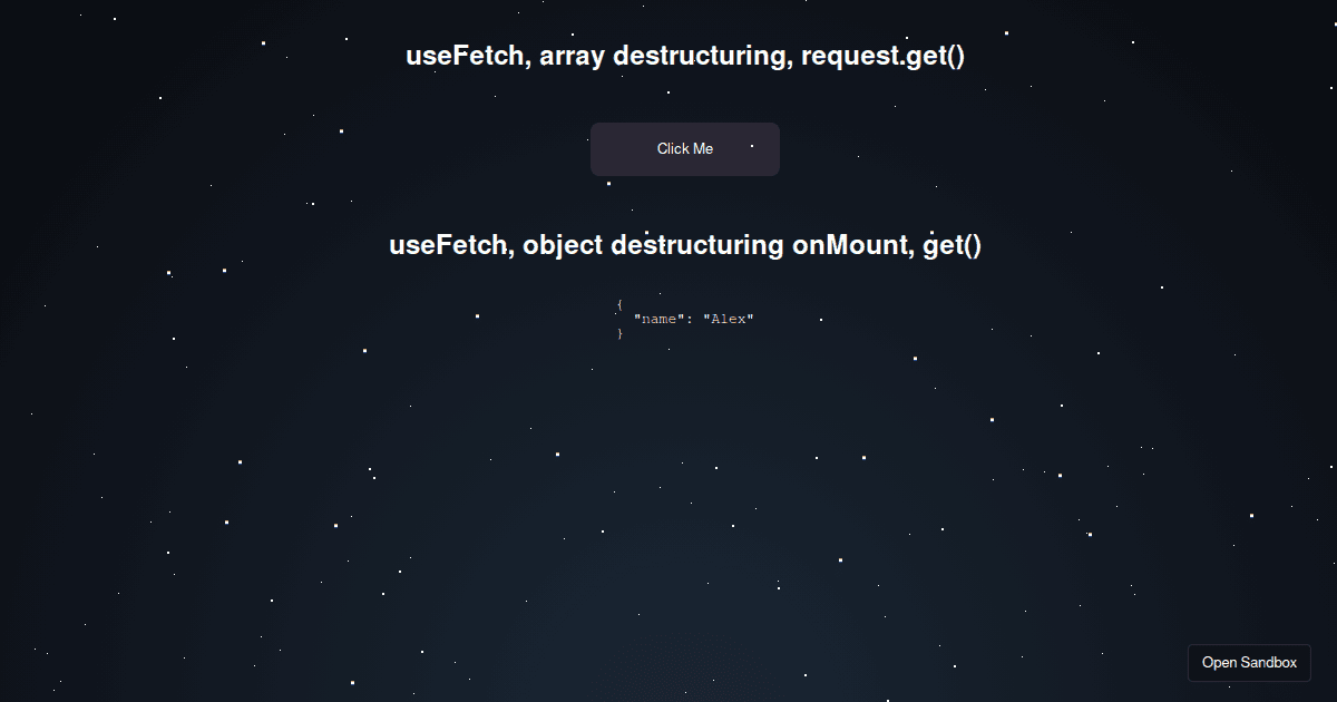 React Hooks —useFetch - Codesandbox
