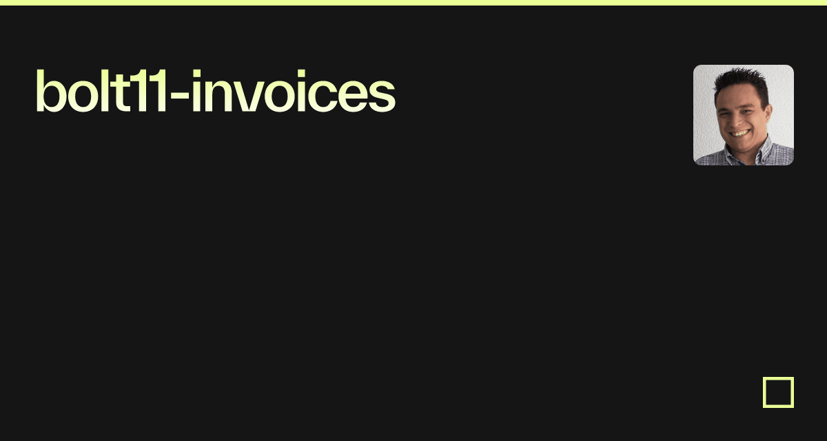 bolt11-invoices - Codesandbox