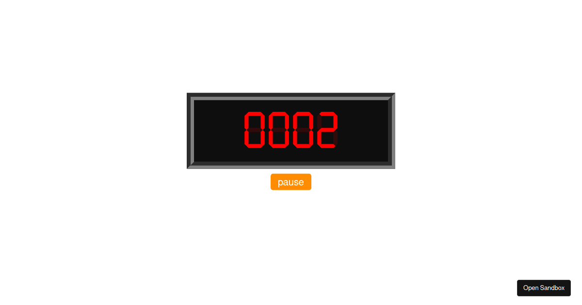 timer - Codesandbox