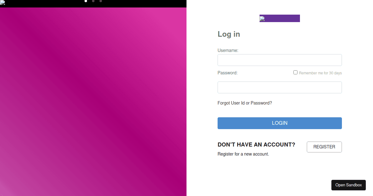LoginPage (forked) - Codesandbox