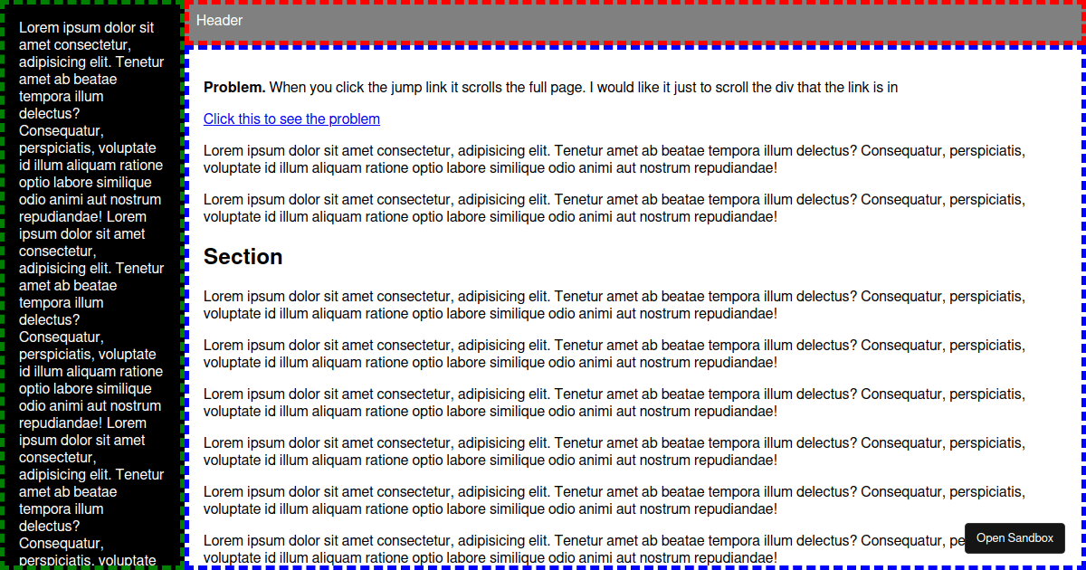 scroll-only-div-not-page - Codesandbox scroll-only-div-not-page - Codesandbox