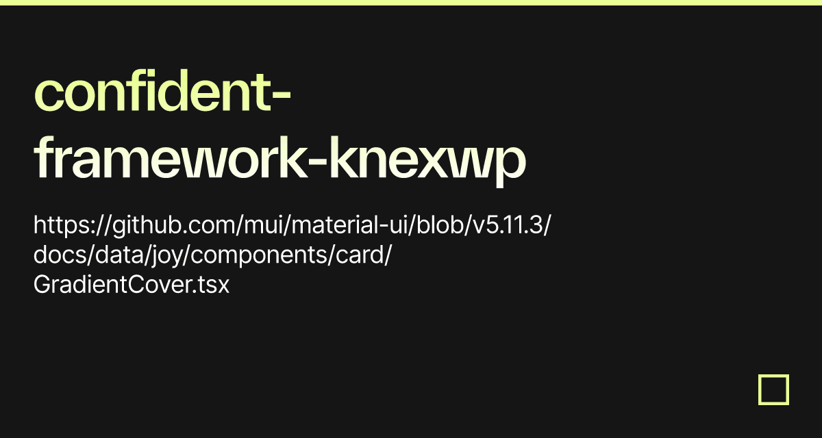 confident-framework-knexwp - Codesandbox