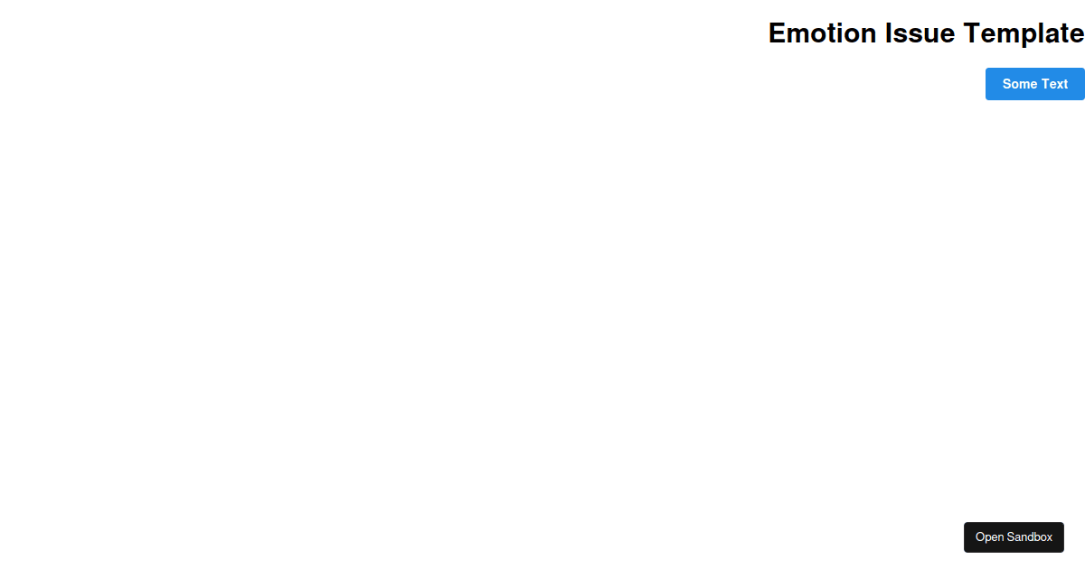 Emotion issue template (forked) - Codesandbox