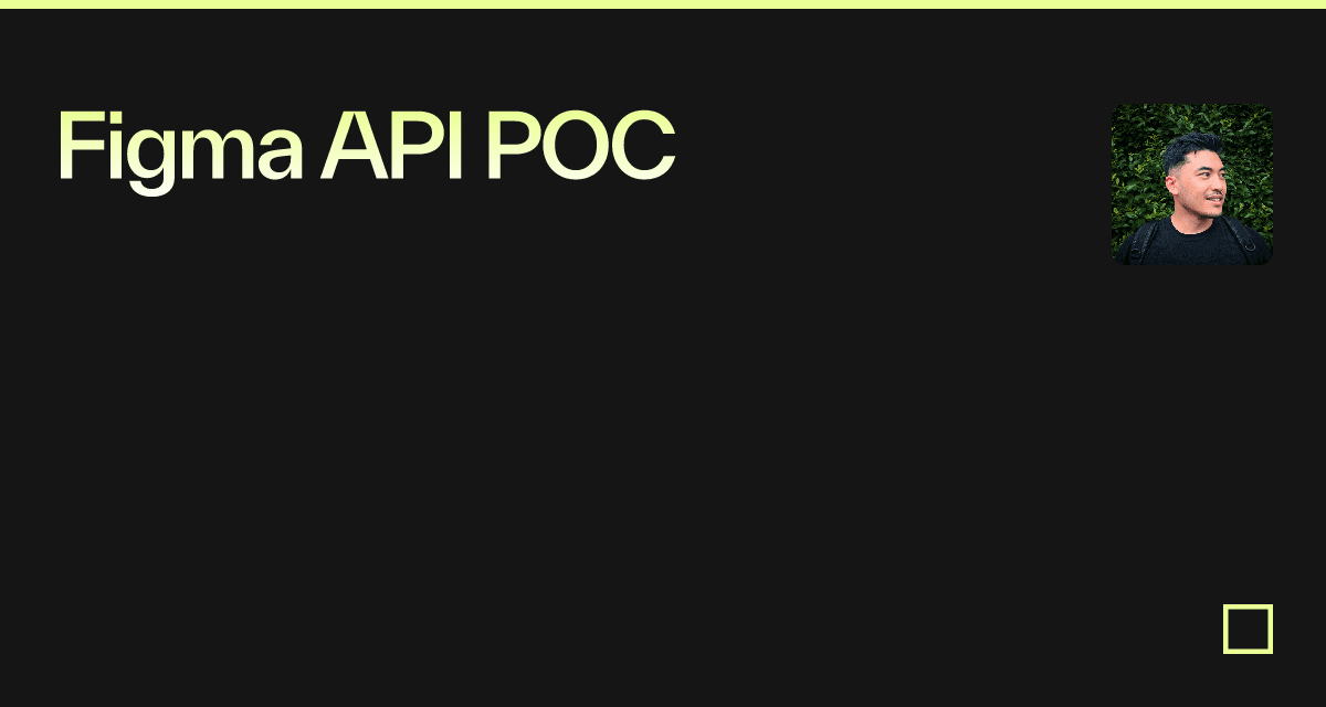 Figma API POC - Codesandbox