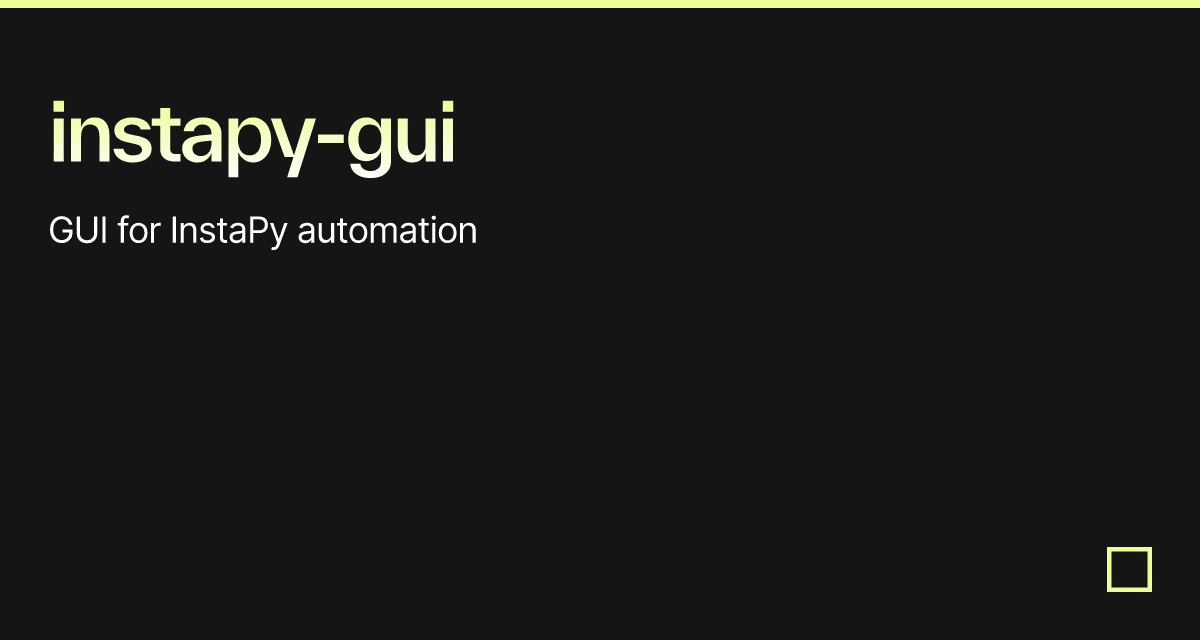 instapy-gui - Codesandbox