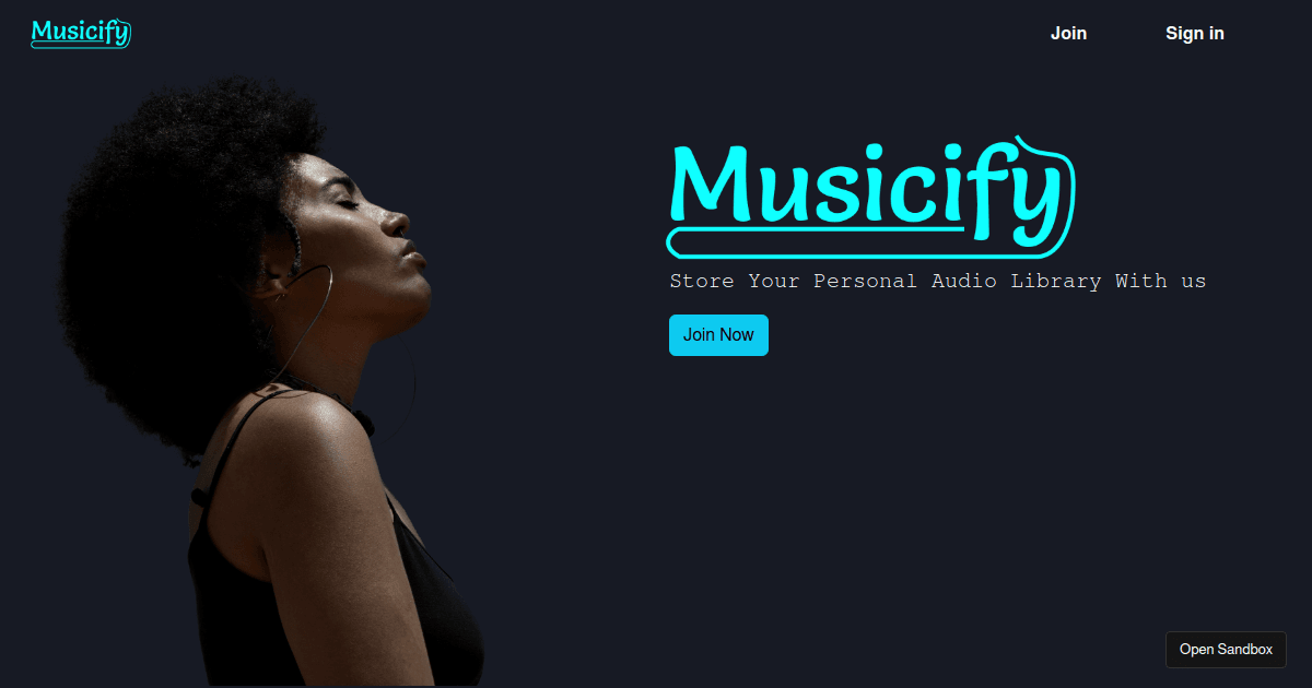 musicify - Codesandbox