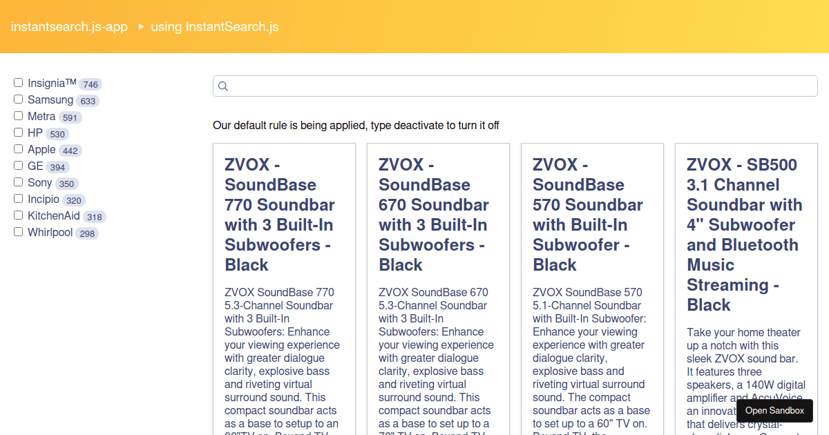 Dynamically deactivate rule - Codesandbox