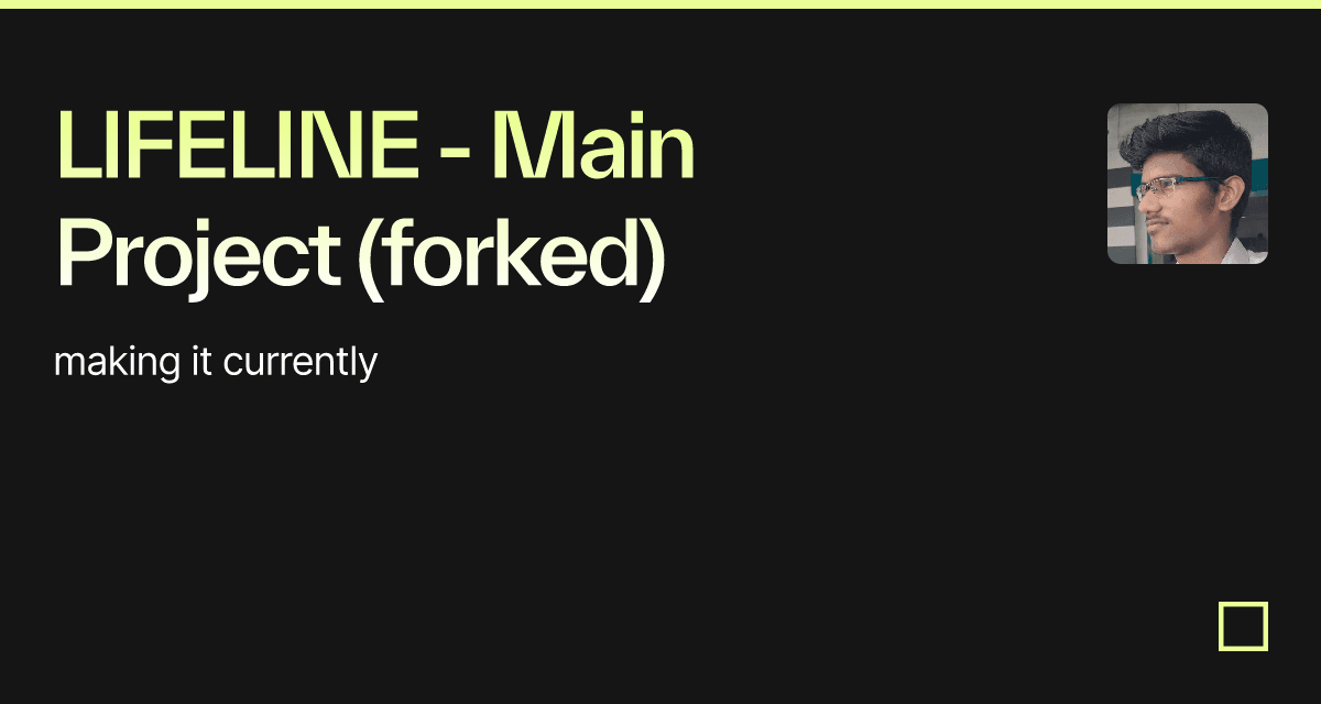 LIFELINE - Main Project (forked) - Codesandbox