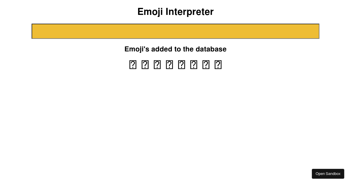emoji-interpreter - Codesandbox