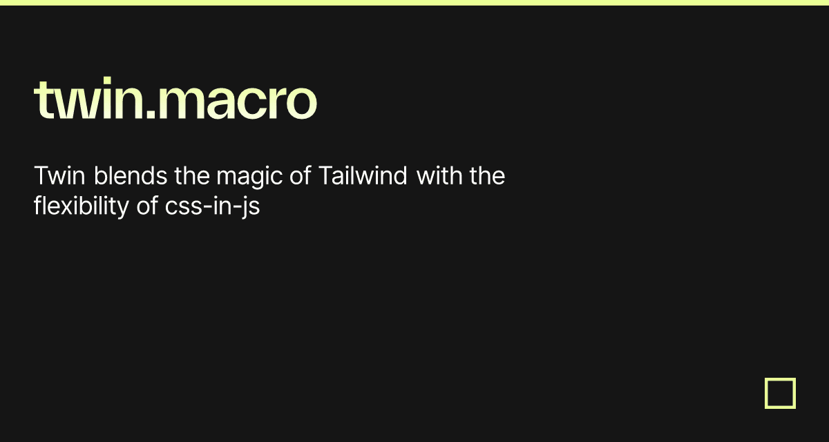 twin.macro - Codesandbox