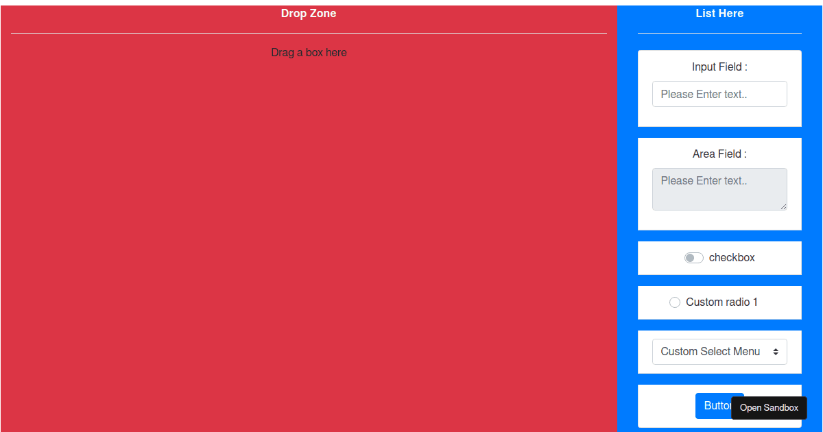Drag-and-drop - Codesandbox