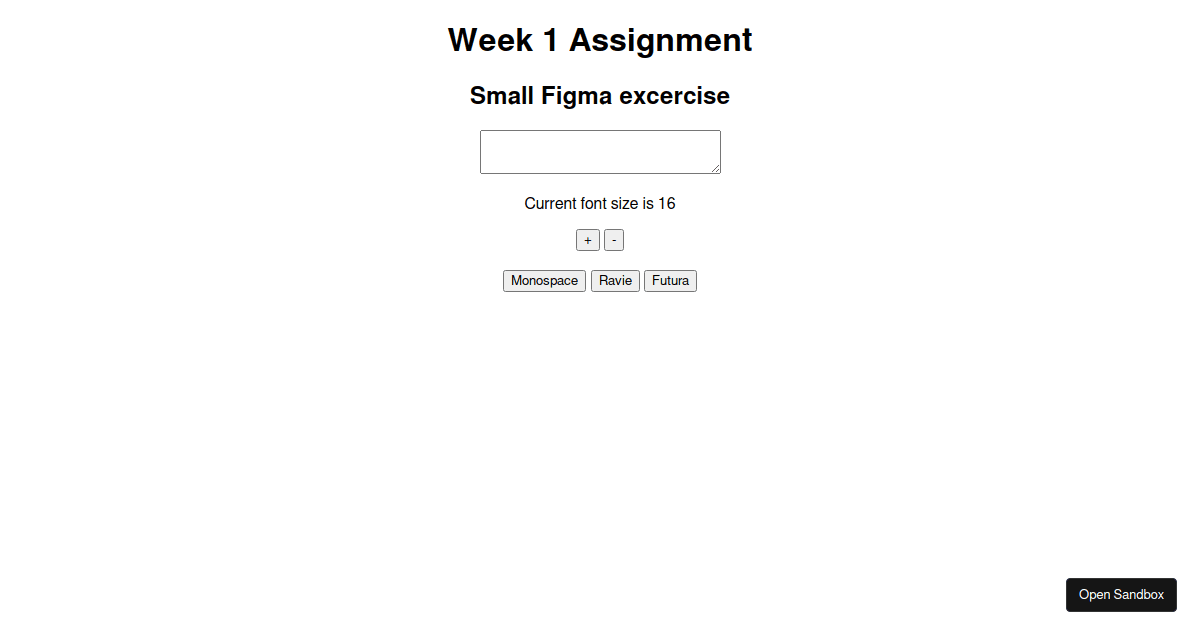 react practise figma - Codesandbox
