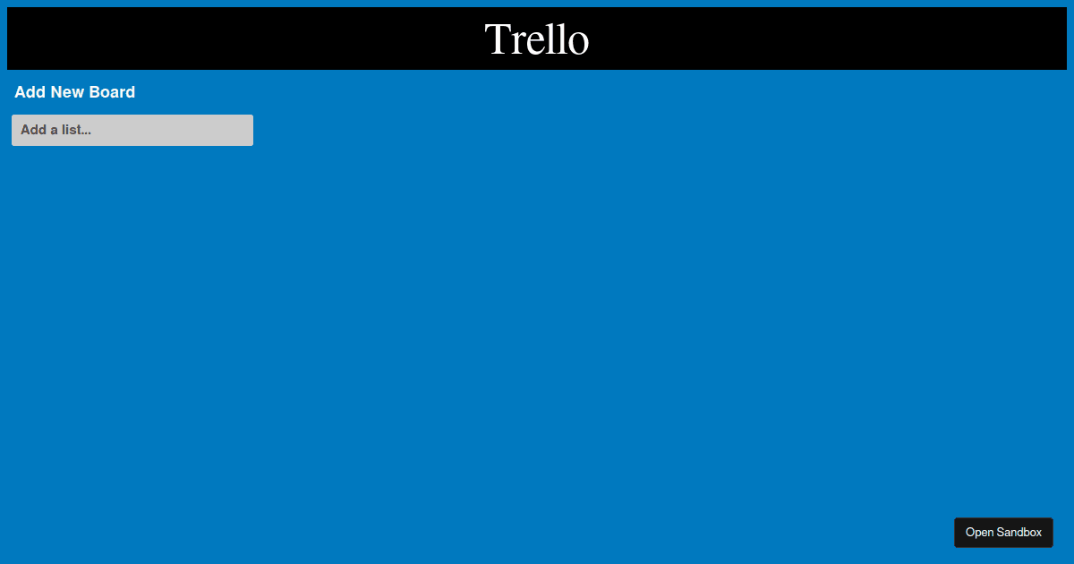trello-clone - Codesandbox
