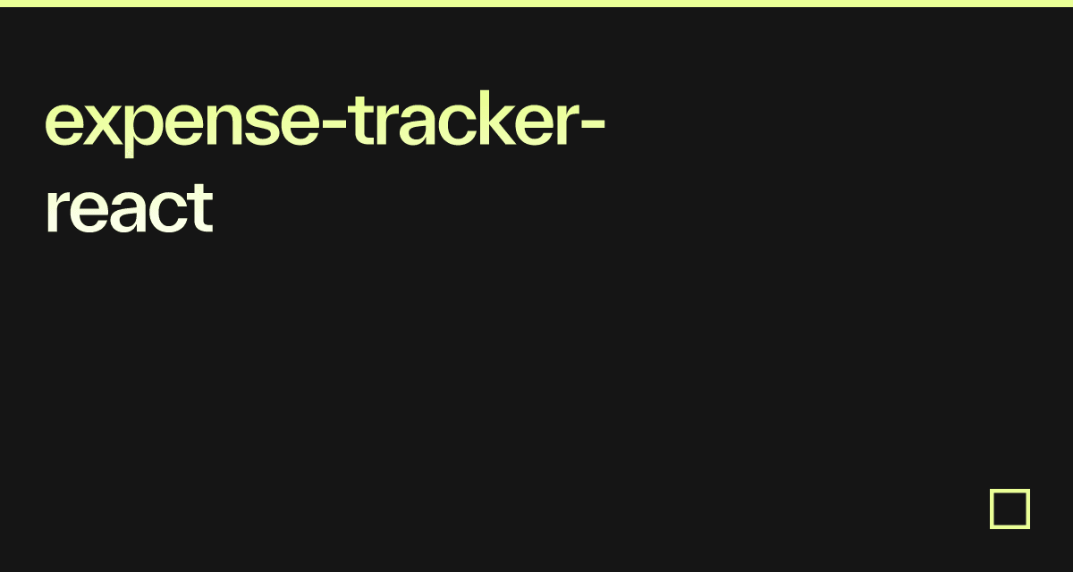 expense-tracker-react - Codesandbox
