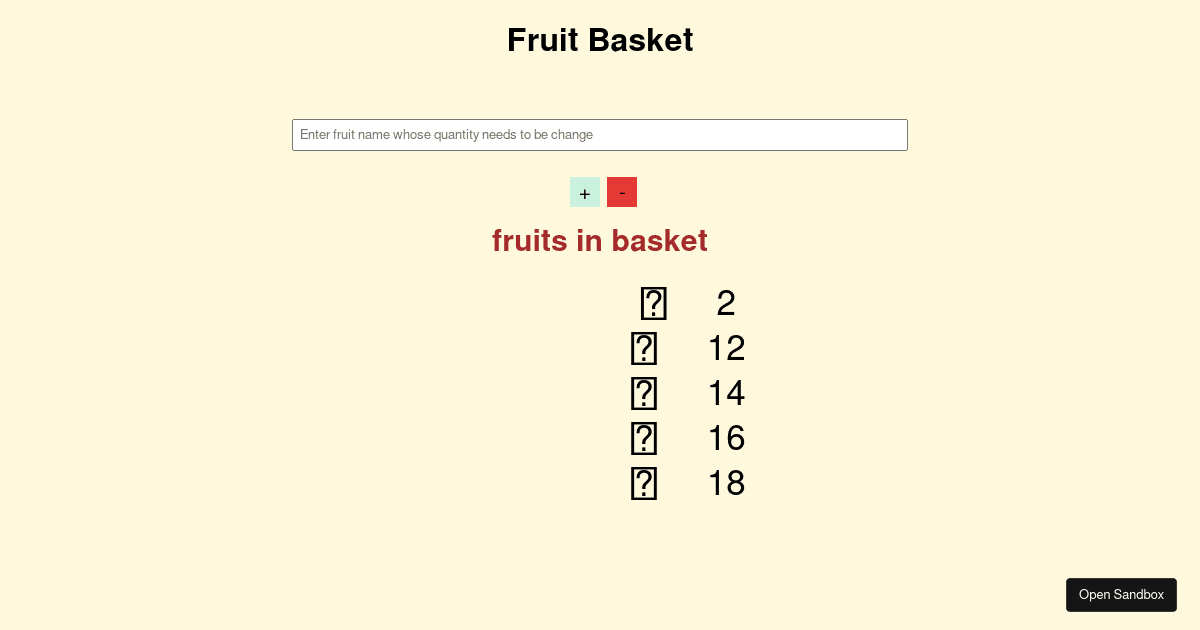 fruit-basket-play - Codesandbox