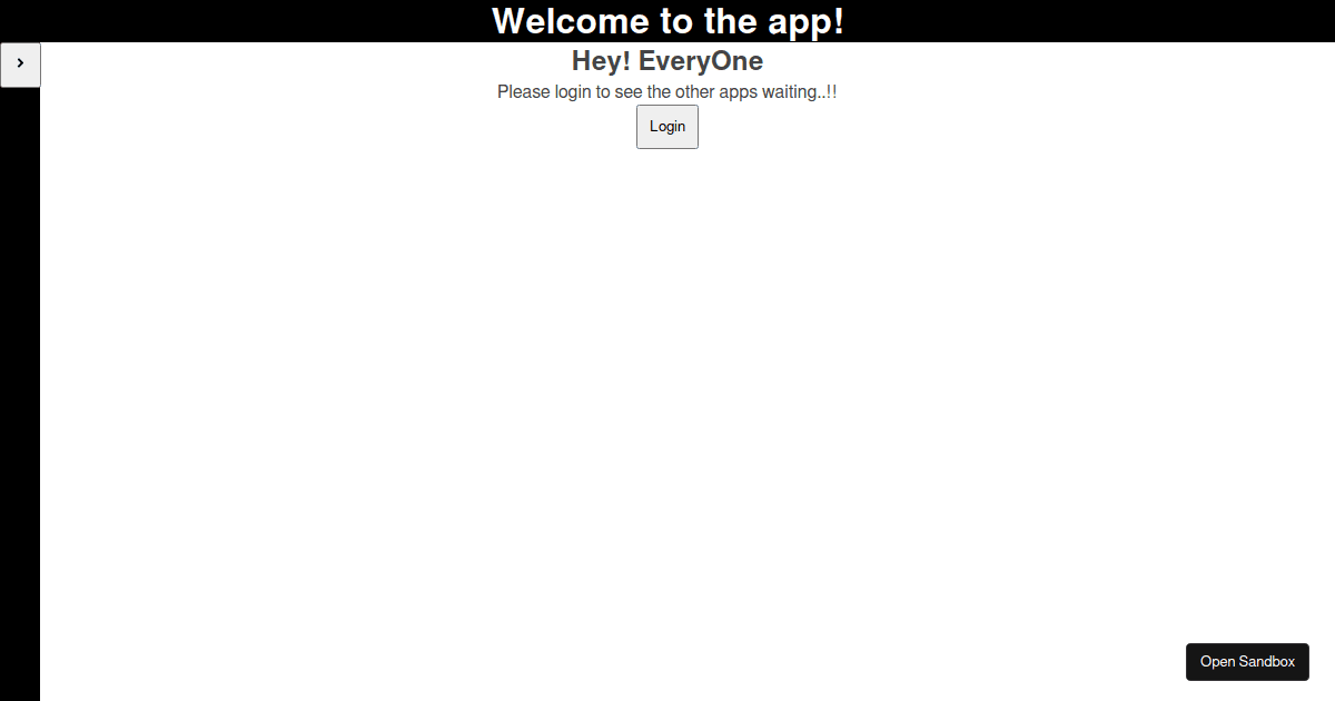 Sample React App Codesandbox