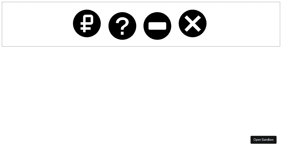 react-icons-arrangement - Codesandbox