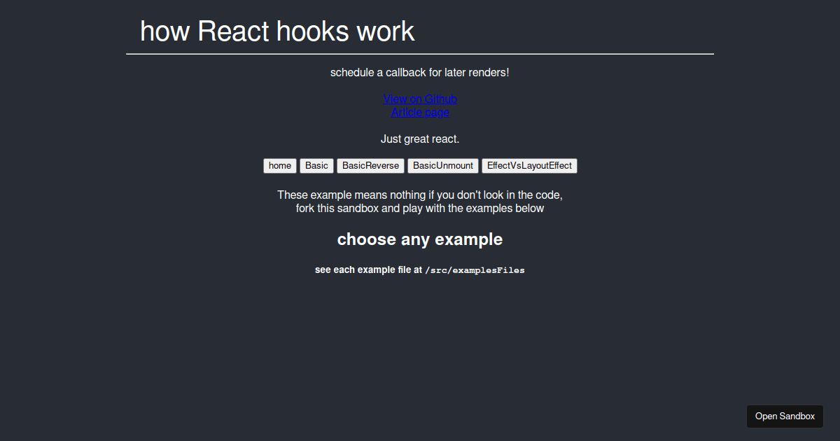 example - Codesandbox