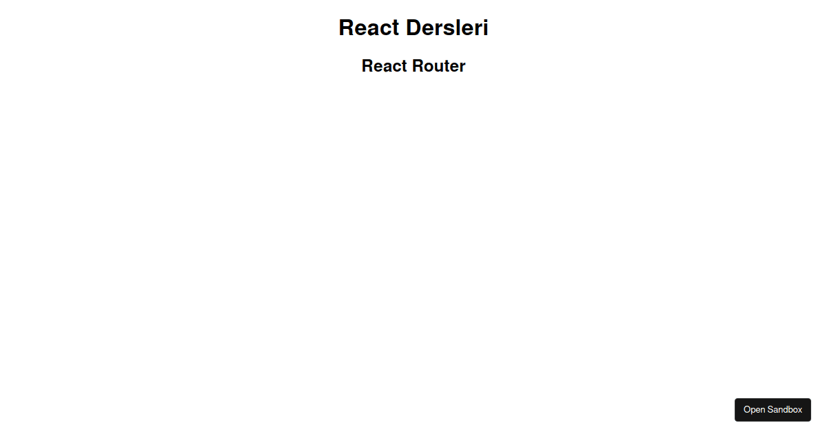 Redux Asynchronous Işlemler Codesandbox
