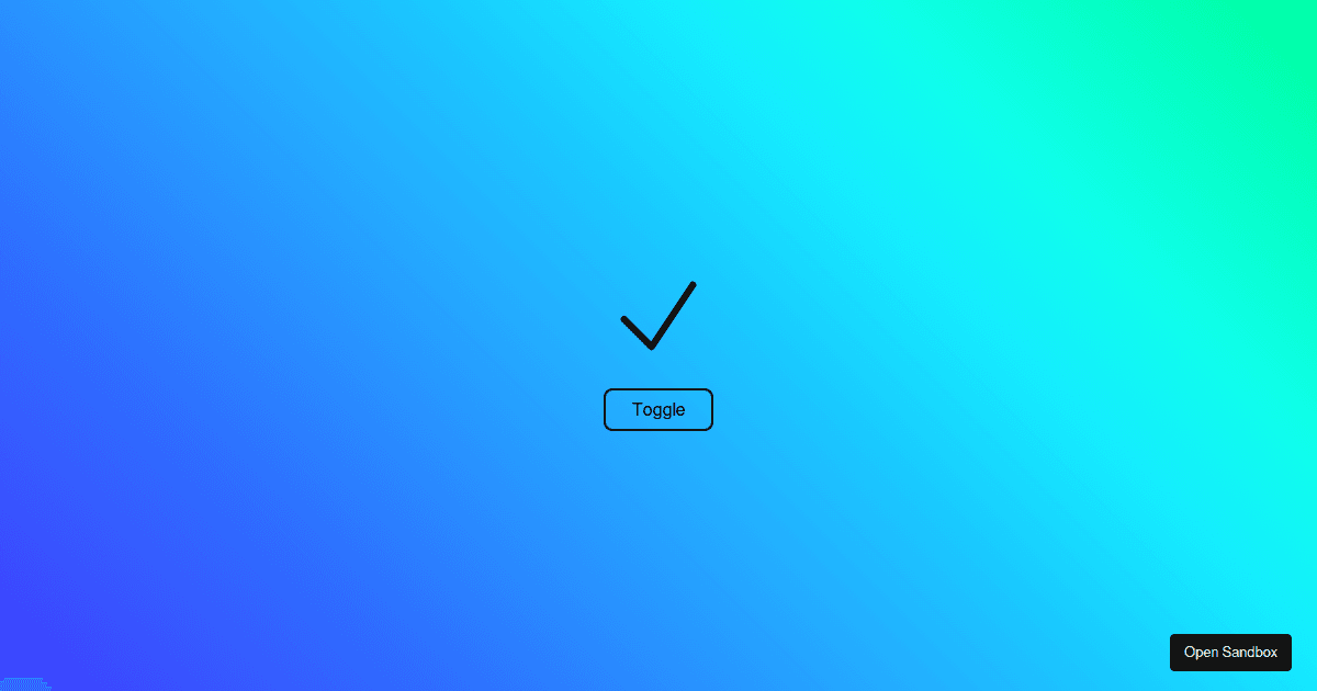 Animating a check icon with Framer Motion - Codesandbox Animating a check icon with Framer Motion - Codesandbox