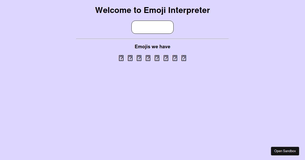 emoji-interpreter - Codesandbox