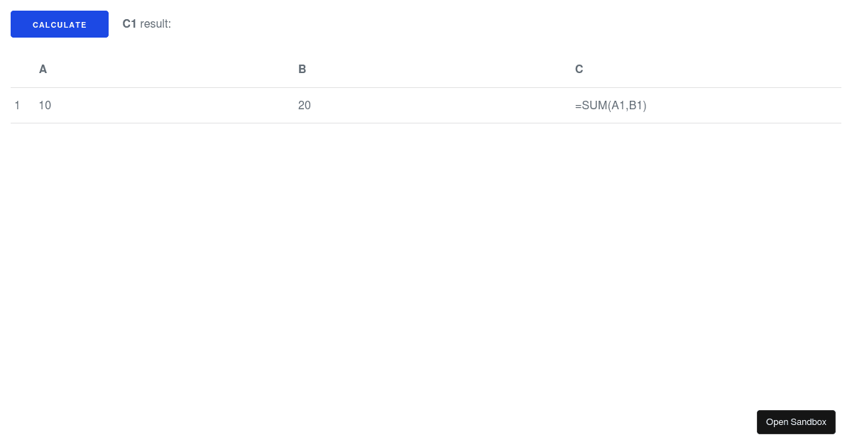 hyperformula-basic-usage-demo - Codesandbox
