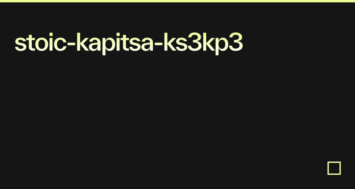 stoic-kapitsa-ks3kp3 - Codesandbox
