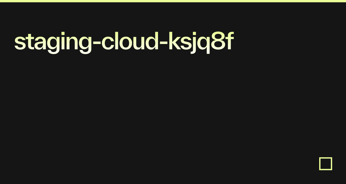 staging-cloud-ksjq8f - Codesandbox