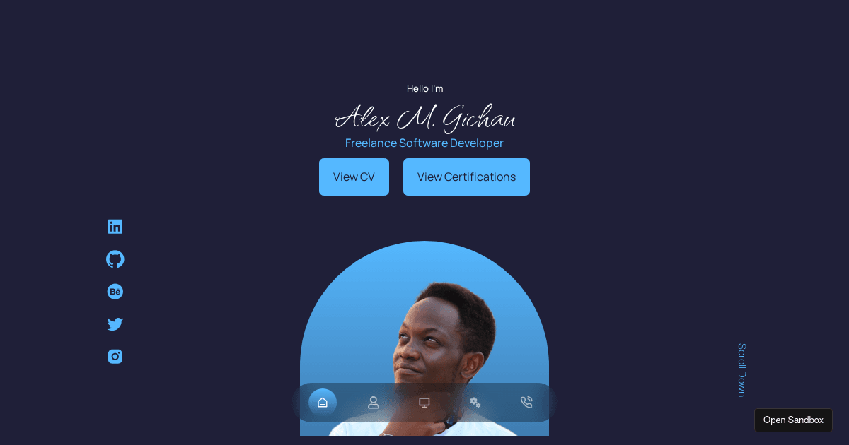 react-portfolio - Codesandbox