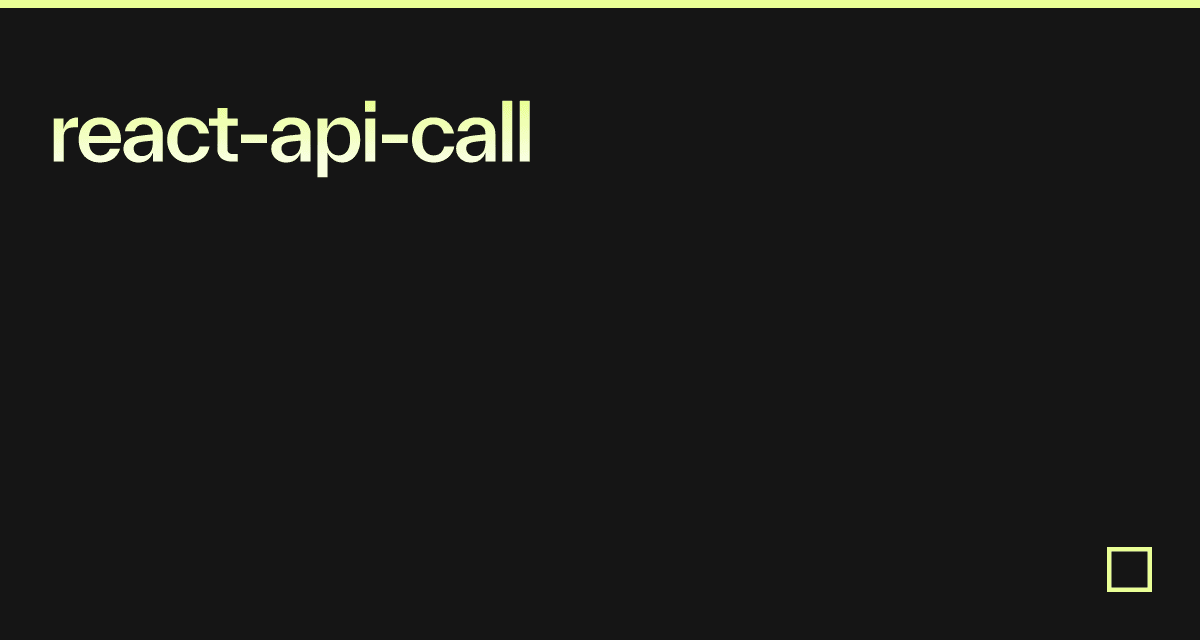 react-api-call - Codesandbox