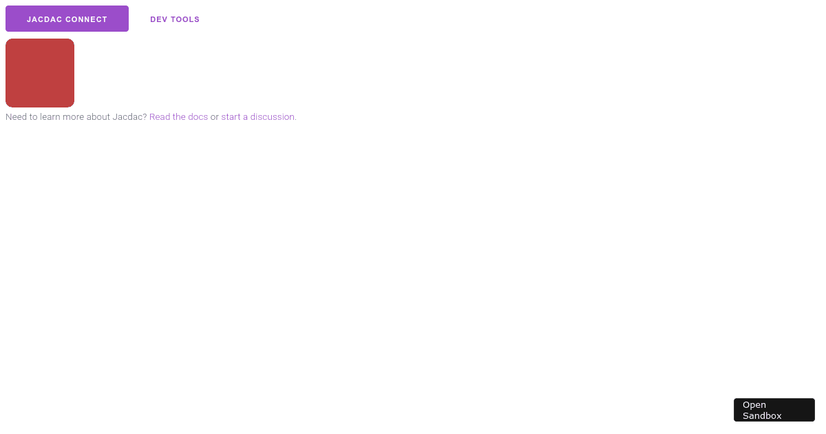 react-jacdac-starter - Codesandbox