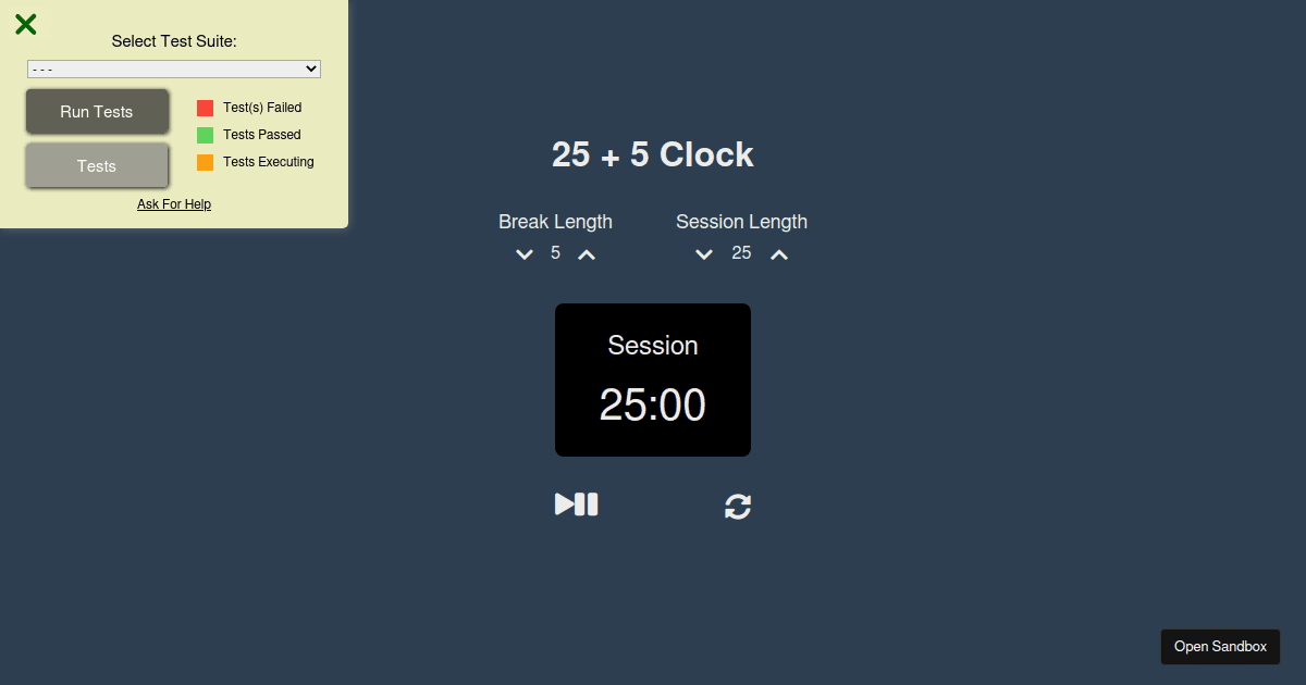 25 + 5 Clock - Codesandbox