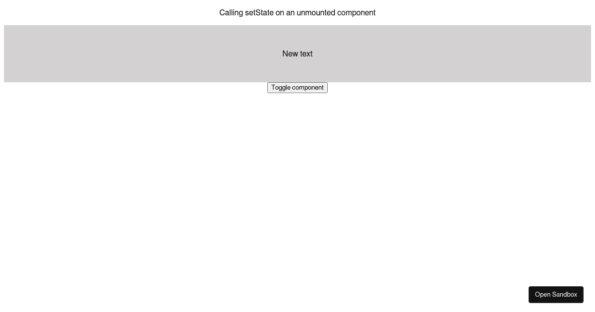 moving-setstate-fix-for-setstate-on-unmounted-component-example - Codesandbox