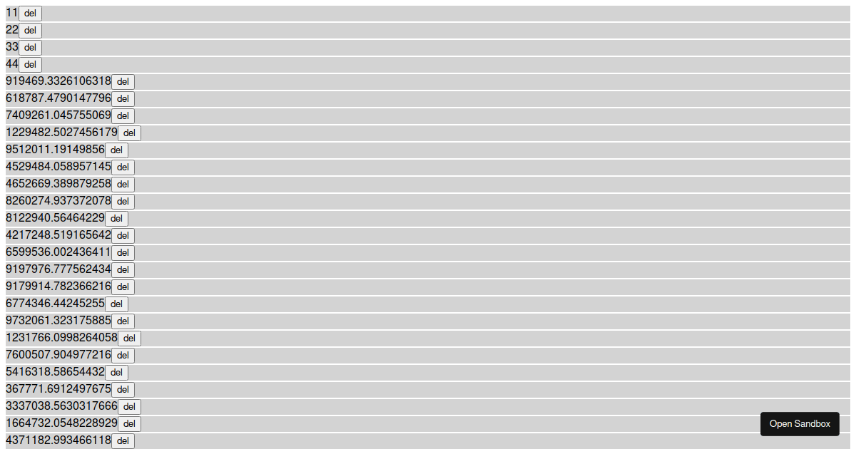 Sortable Drag Demo Codesandbox