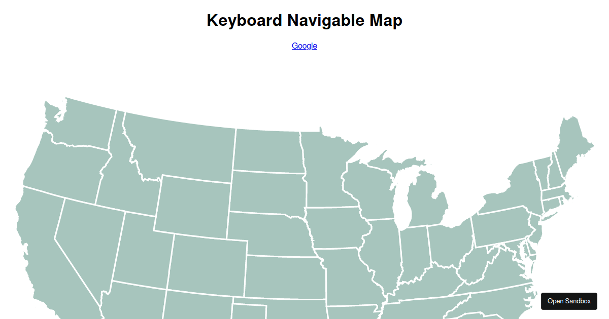 demo-keyboard-navigable-map - Codesandbox