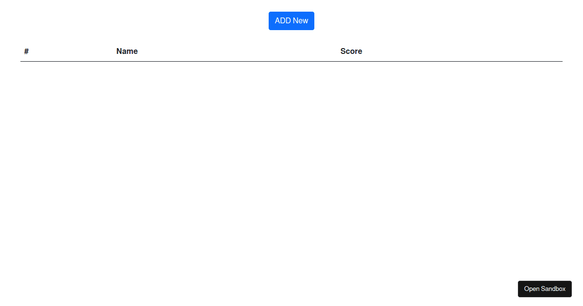 Add Rows Into Table With Js Codesandbox