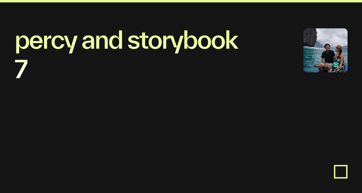 percy and storybook 7 - Codesandbox