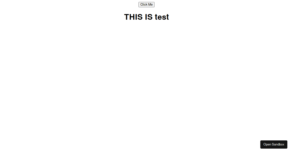 Open Another Page On Click Redirect Using React Codesandbox
