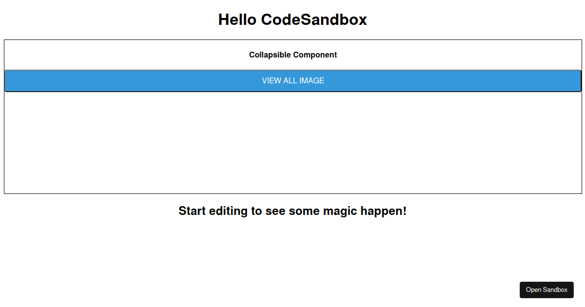 Collapsible Component Css Codesandbox 