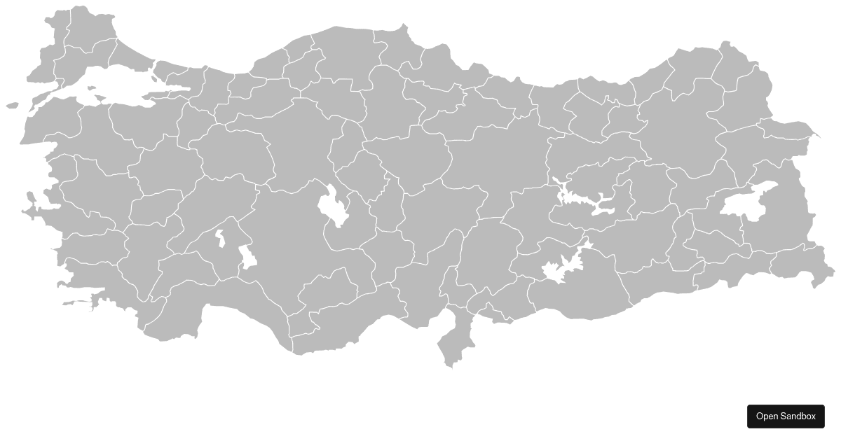 React Turkey Map (Basic) - Codesandbox