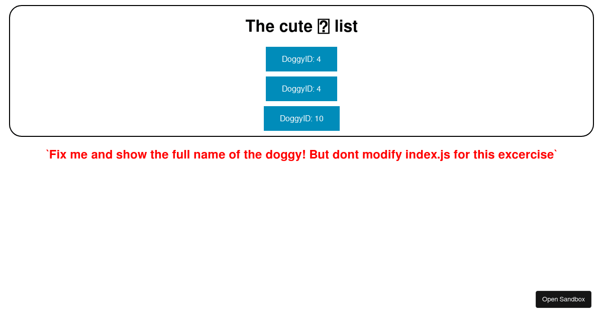 react-interview-exercise - Codesandbox