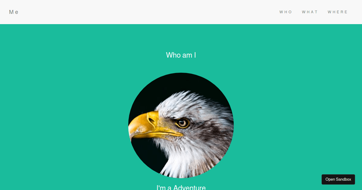 Bootstrap simple me - Codesandbox