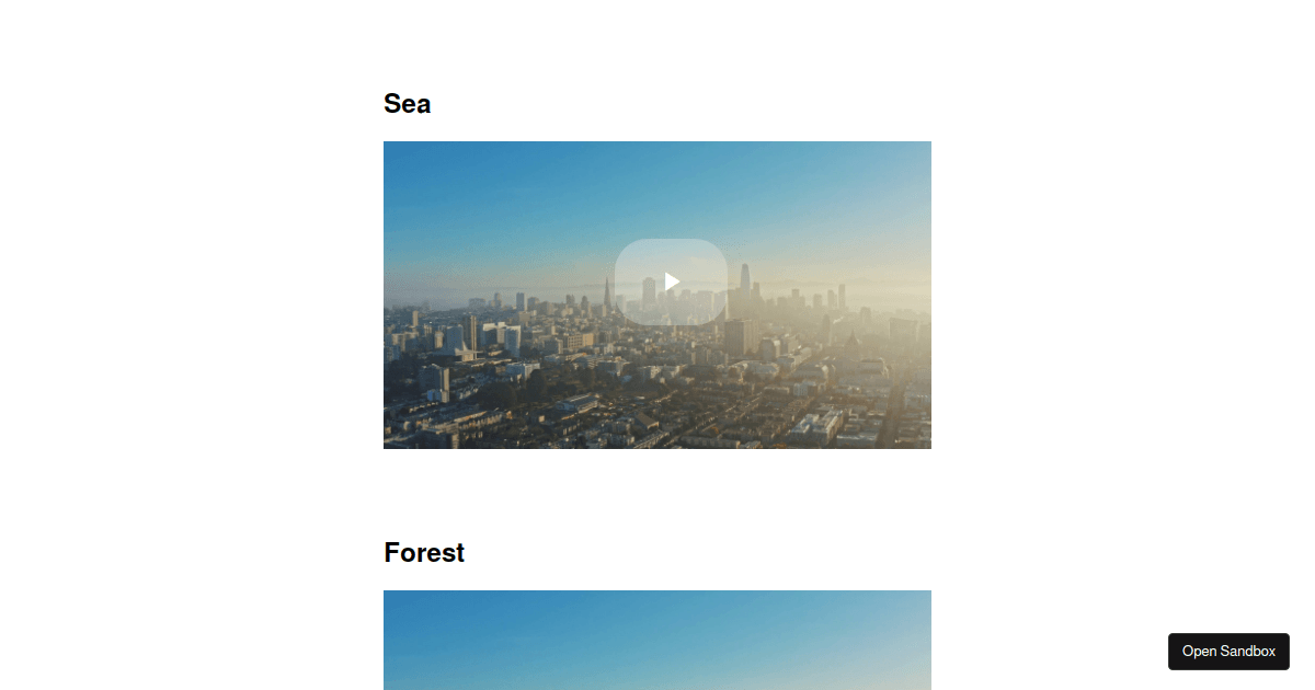 @videojs/themes - Codesandbox