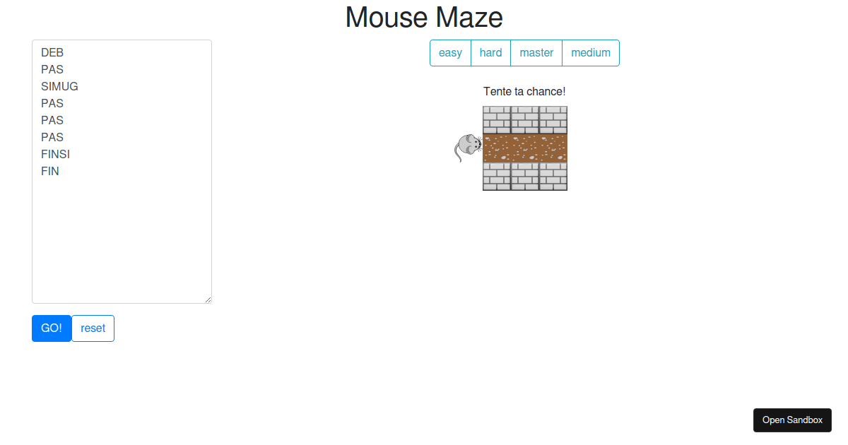 mouse-maze - Codesandbox